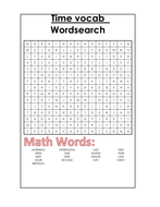 Time Words Word search | Teaching Resources