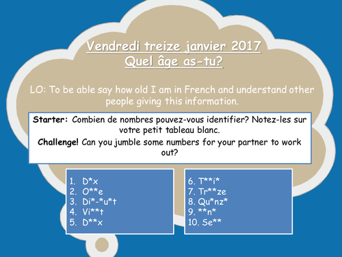 Expo 1 French Bundle - Greetings, Alphabet, Numbers 1-20, Ages, School ...