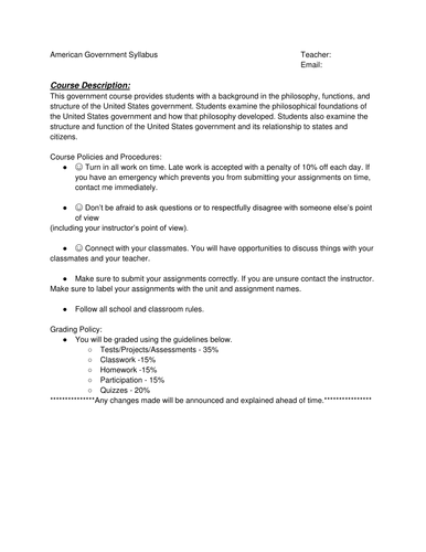 American Government Grab Bag | Teaching Resources