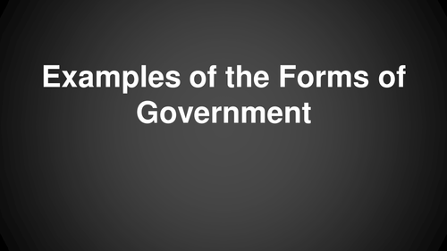 Types of Government - U.S. Government | Teaching Resources