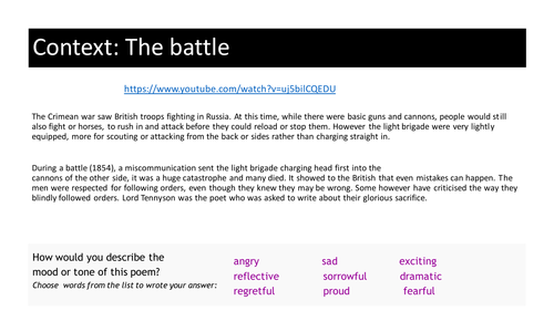 Edexcel Conflict poetry - context lessons new specification GCSE 9-1 ...