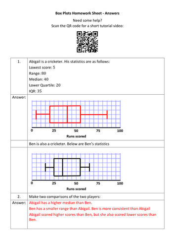 Data QR Code Homework Sheets - Bundle 2 | Teaching Resources