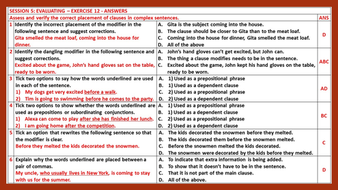 CLAUSE TYPES: UNIT LESSON PLAN AND RESOURCES | Teaching Resources