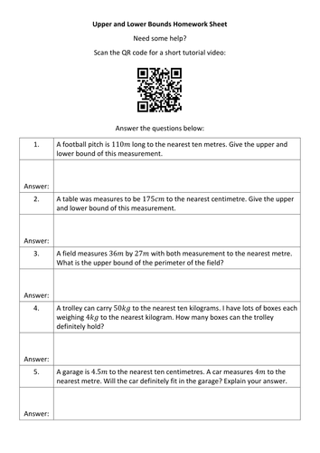 All Homework Sheets | Teaching Resources