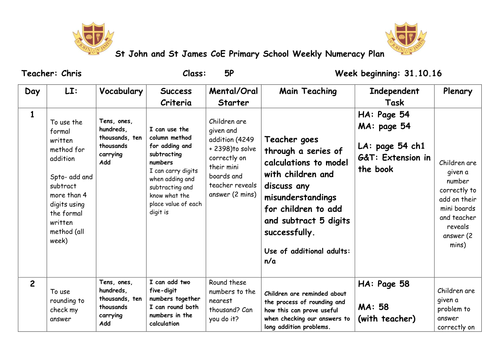 Year 5 Addition and Subtraction | Teaching Resources