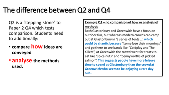 English langauge GCSE new specification (9-1) paper 2 - comparison ...