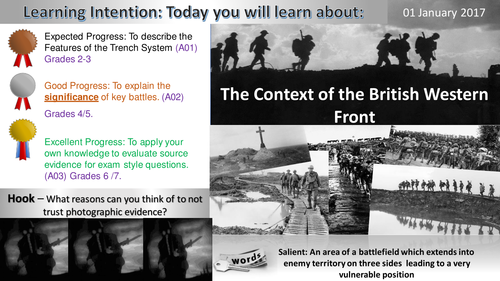 Edexcel GCSE Paper1: Medicine Through Time & Western Front | Teaching ...