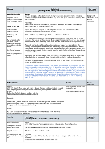 Week 3 The Other Side of Truth_Beverley Naidoo | Teaching Resources
