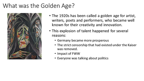 Germany's Golden Age, 1920s | Teaching Resources