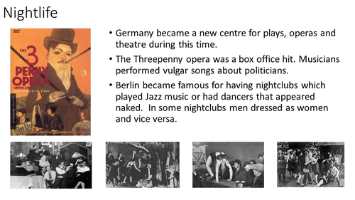 Germany's Golden Age, 1920s | Teaching Resources