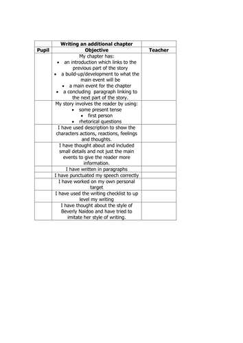 Week 6 The Other Side of Truth_Beverley Naidoo | Teaching Resources