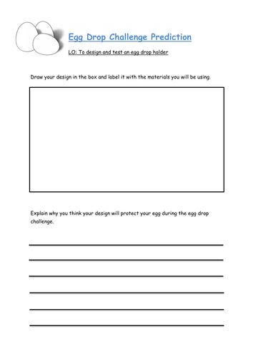 Egg Drop Challenge (Science Investigation) | Teaching Resources