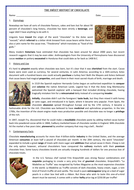 The Sweet History of Chocolate - Reading Comprehension (text) by ...