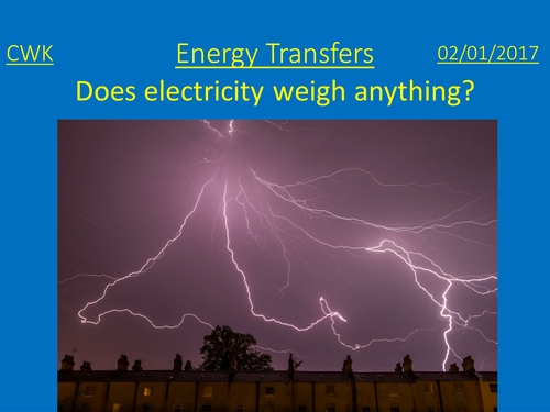 GCSE Physics Energy Transfers Lesson plan, presentation and worksheets ...
