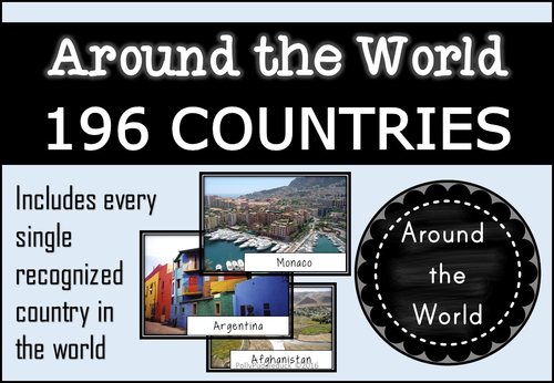 All around the World (196 Countries) | Teaching Resources