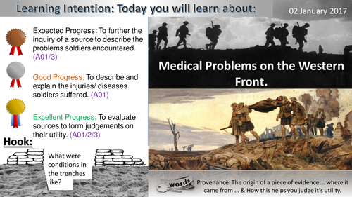 WWI Medicine on the Western Front. (Edexcel GCSE 1-9) | Teaching Resources