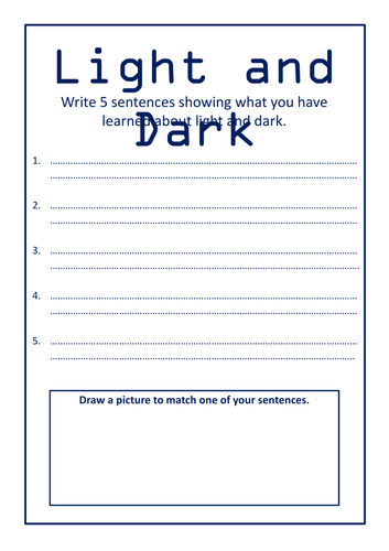 LIGHT AND DARK TEACHING RESOURCES SCIENCE KS2 SHADOW REFLECTION ...
