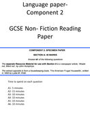 Eduqas English language Component 2 revision booklet | Teaching Resources