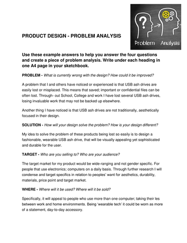 Product Analysis Problem Analysis Full Iterative Design Process L1 ...