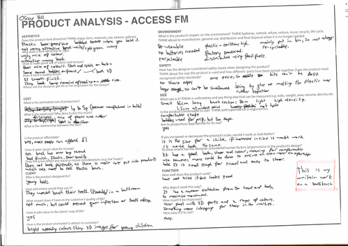 Product Analysis Problem Analysis Full Iterative Design Process L1 ...