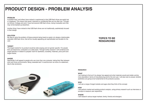 Product Analysis Problem Analysis Full Iterative Design Process L1 ...