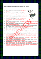 Reading Comprehension: Robert Burns | Teaching Resources