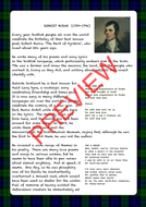 Reading Comprehension: Robert Burns | Teaching Resources