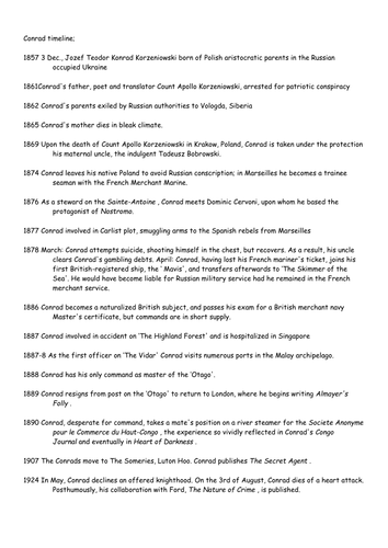 The Secret Agent - Joesph Conrad - Edexcel A Level Literature ...