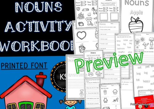 Nouns Activity Workbook for KS1 | Teaching Resources