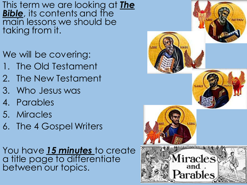 Year 9 Scheme of Work - The Bible | Teaching Resources
