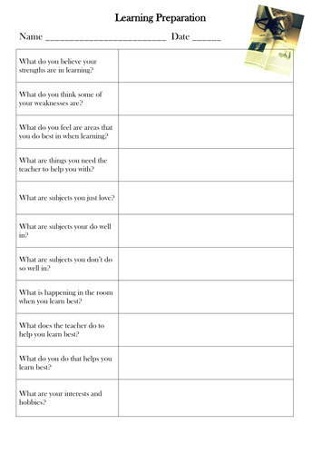 Student Learning Preparation | Teaching Resources