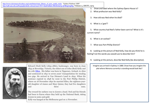 Convict Australia: Language, Reading and Writing activities | Teaching ...