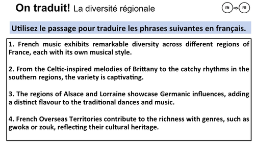 La musique francophone contemporaine- La diversité- A Level French ...