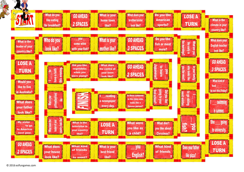 Like versus Would Like Animated Board Game | Teaching Resources