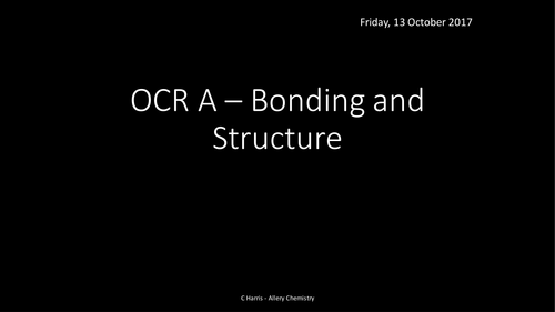 NEW OCR A Yr1 2.2.2 Bonding and Structure Revision | Teaching Resources NEW OCR A Yr1 2.2.2 Bonding and Structure Revision | Teaching Resources