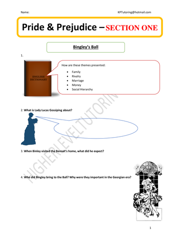 19th Century Novel: JANE AUSTEN: Pride and Prejudice - Chapter 3 ...