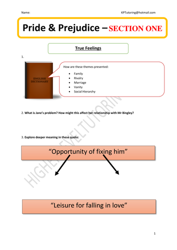 19th Century Novel: JANE AUSTEN: Pride and Prejudice - Chapter 6 ...