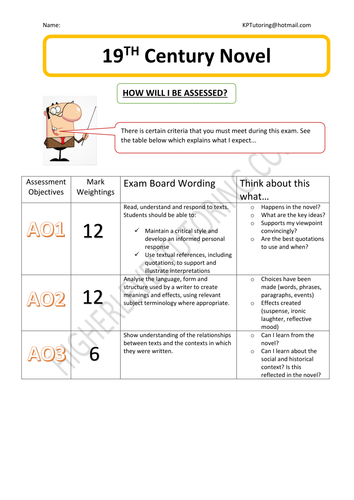 ENGLISH LITERATURE Assessment Objectives Explained - SHAKESPEARE, 19TH ...
