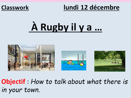 Ma Ville / describing your town and what you can do there | Teaching ...