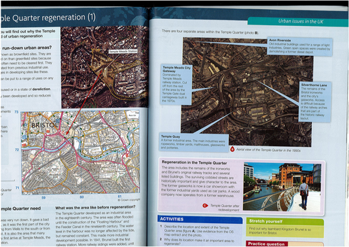 AQA GCSE Geography - Urban change in the UK (Bristol) | Teaching Resources