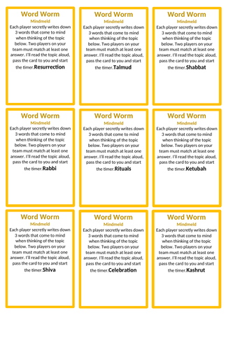 Cranium Judaism Revision Game: Beliefs, Teachings and Practices ... Cranium Judaism Revision Game: Beliefs, Teachings and Practices ...