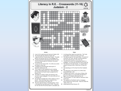Literacy In Judaism – Interactive Crosswords (HTML5) | Teaching Resources