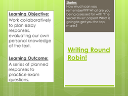 'The Secret River' - Essay Round Robin | Teaching Resources