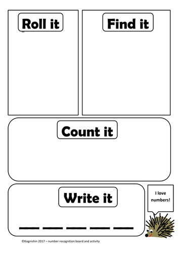 Roll it, Find it, Count it, Write it | Teaching Resources
