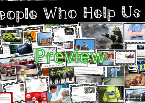 People Who Help Us Display and Fact Files | Teaching Resources