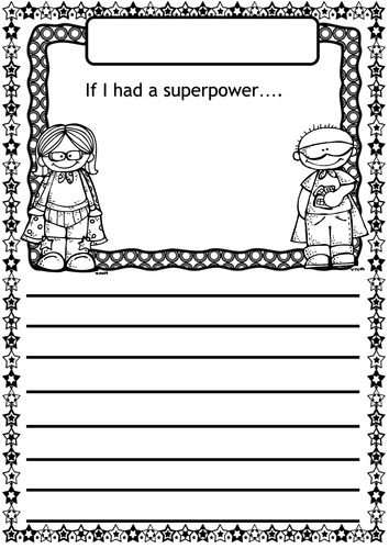 Superhero writing activities | Teaching Resources