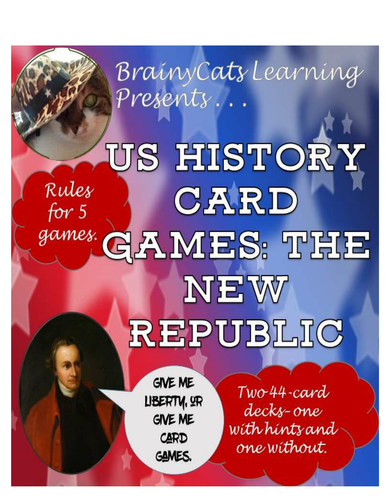 US History Card Games: Learn the Facts about the Early Republic ...