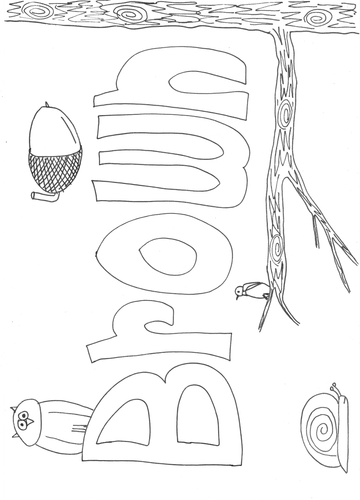 Brown: Colours: Colouring Sheet | Teaching Resources