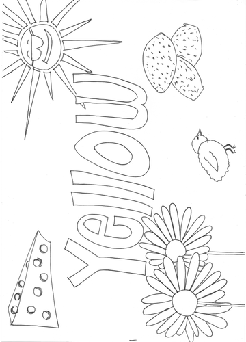 Yellow: Colours: Colouring Sheet | Teaching Resources