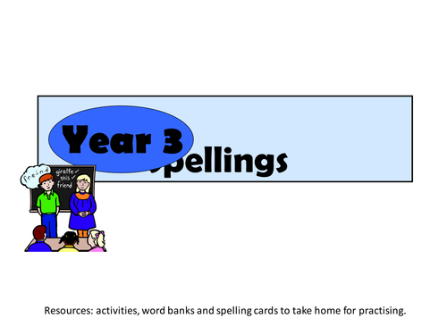 Year 3 spelling resources | Teaching Resources